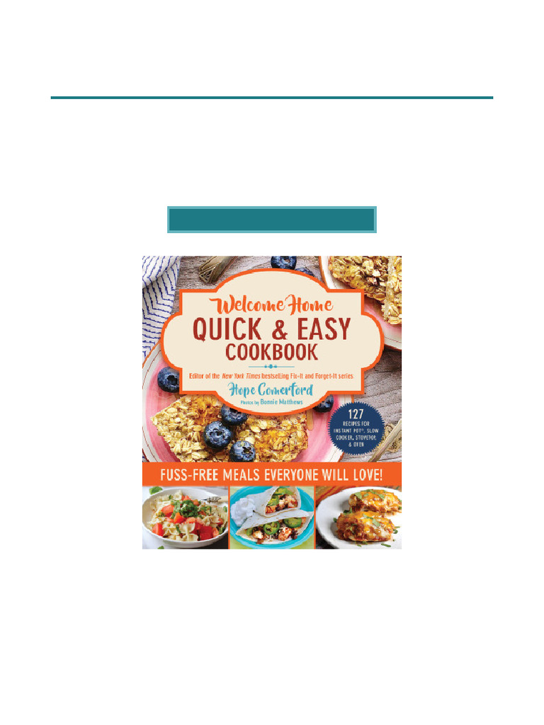 Reader's Pick Welcome Home Quick & Easy Cookbook Fuss Free Meals ...