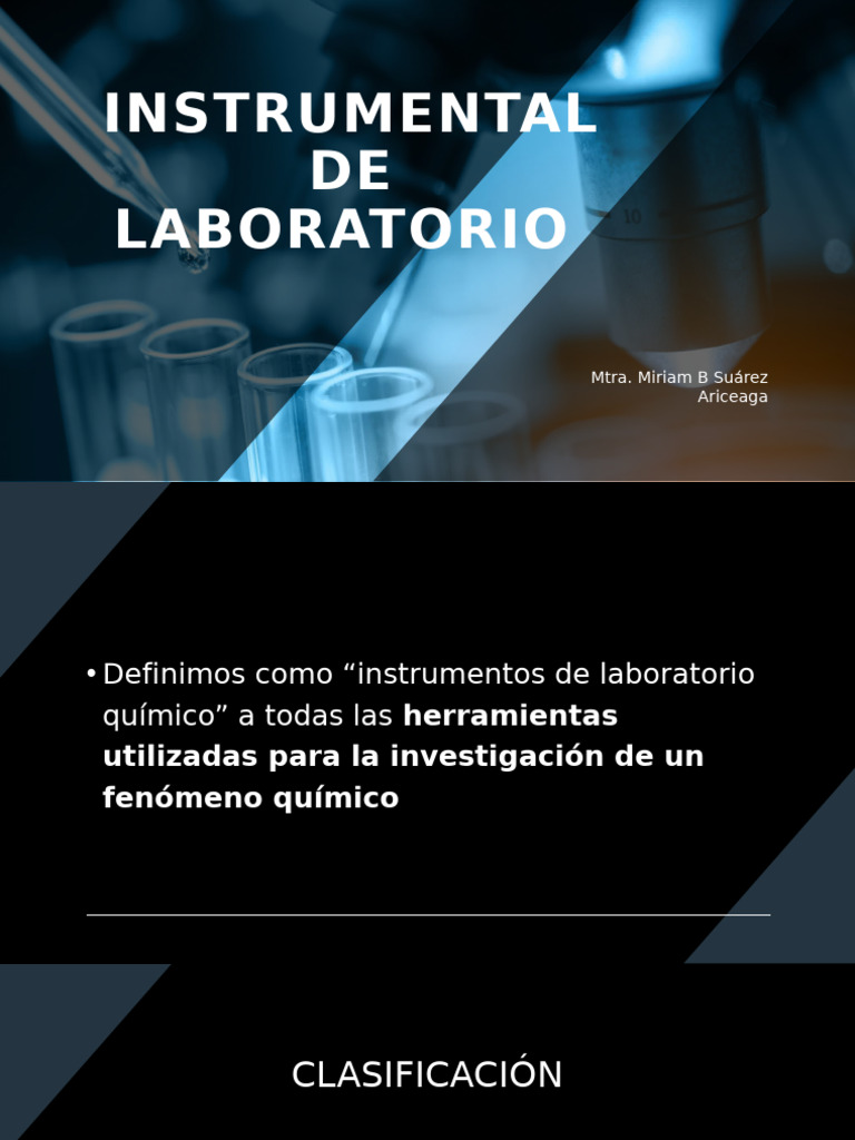 Instrumentos de Laboratorio. | PDF