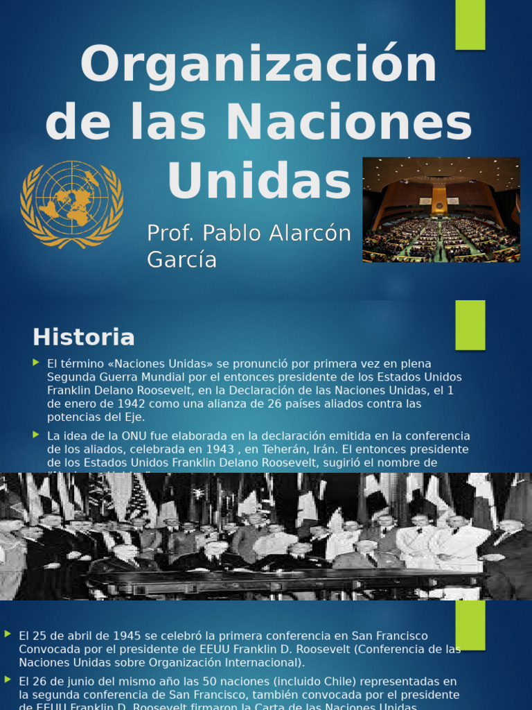 Historia y Estructura de la ONU | PDF | Naciones Unidas | Relaciones ...