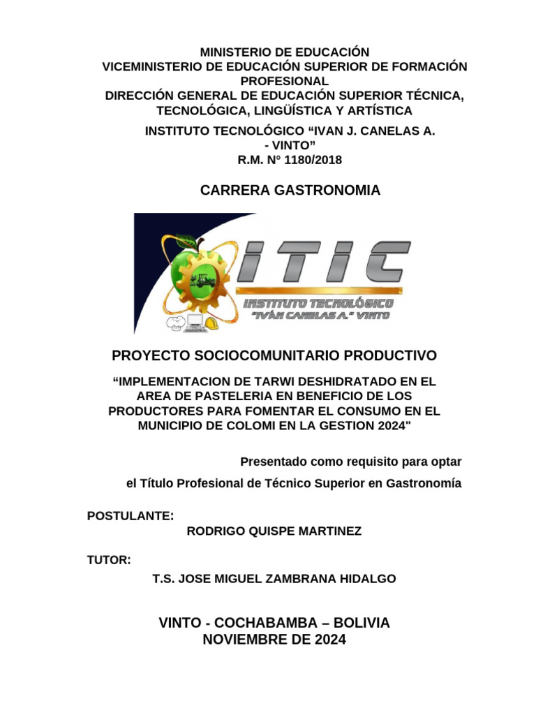 Caratula 1 Instituto ITIC | PDF