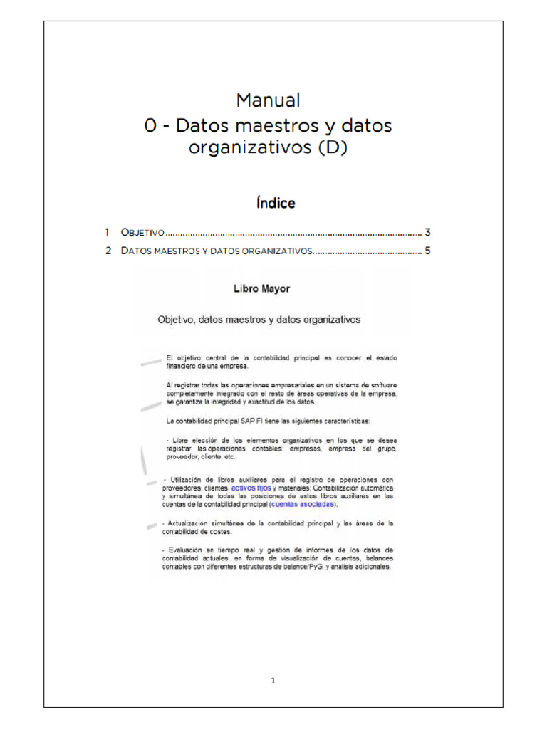 Curso SAP - Ejercicios - Libro de Mayor GL | PDF