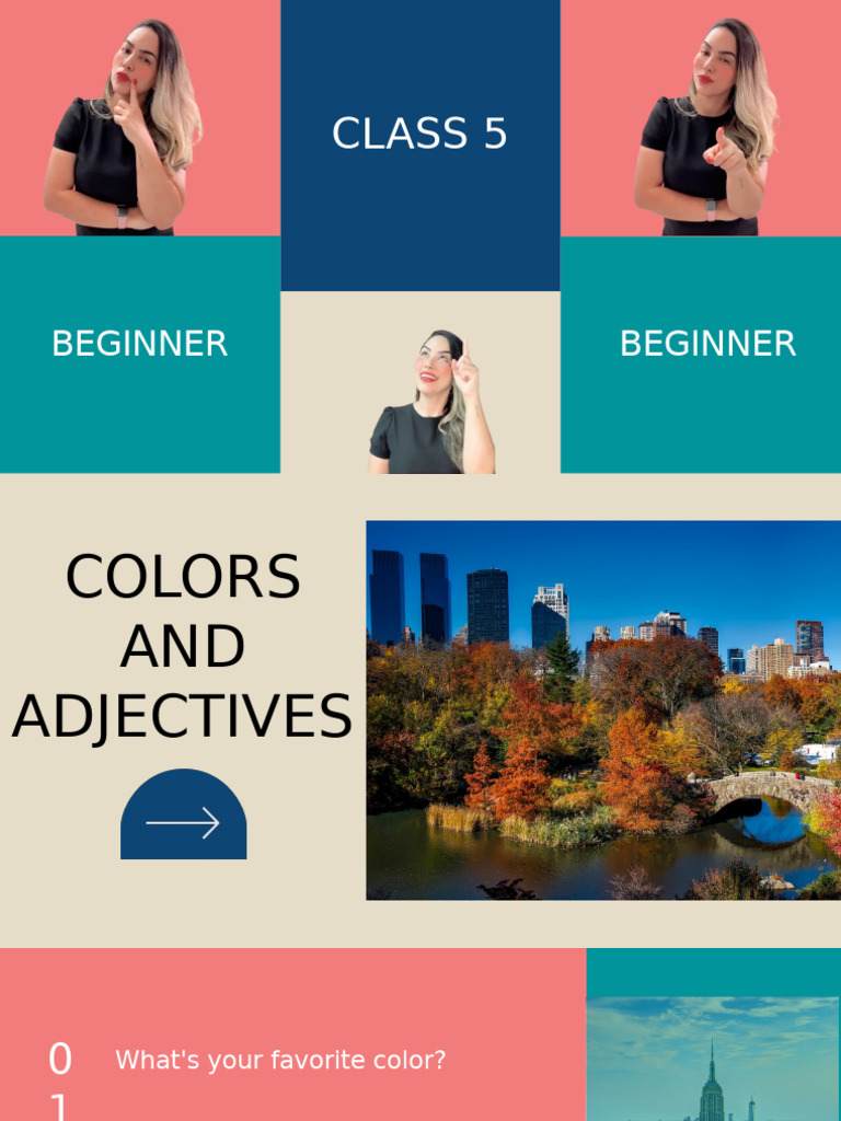 BEGINNER - Aula 005 - Colors and Adjectives | PDF