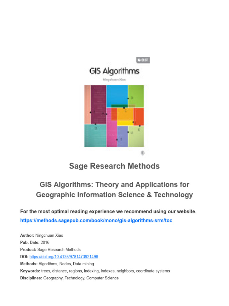 gis-algorithms-srm | PDF | Geographic Information System | Geography