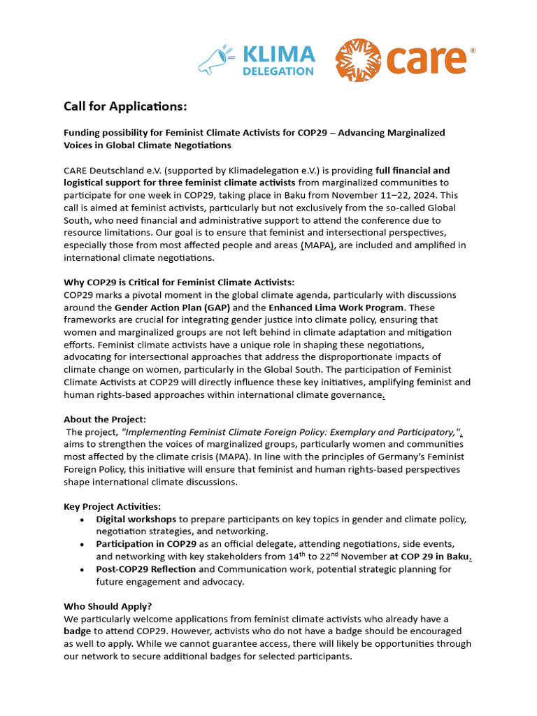 Call For Applications FFP Final | PDF