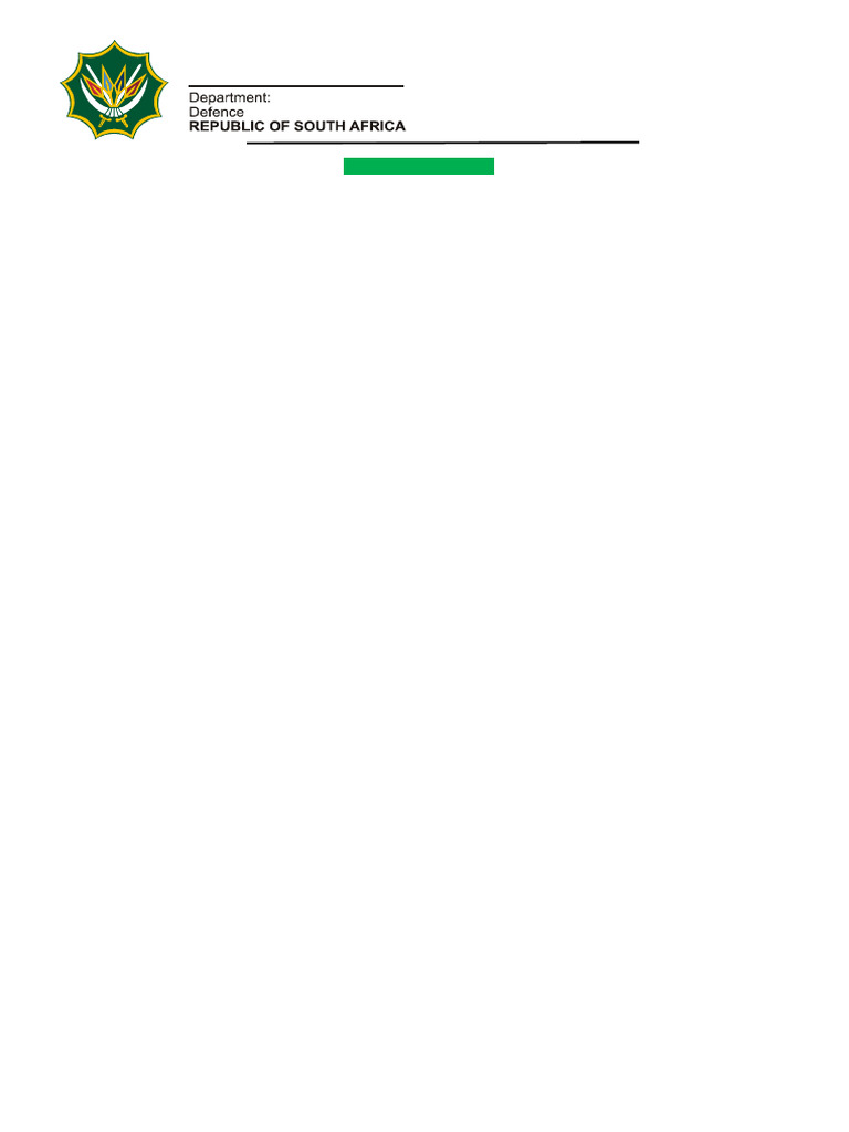 SANDF Statement - Clarifies Misrepresentation of Events in Circulating Video | PDF