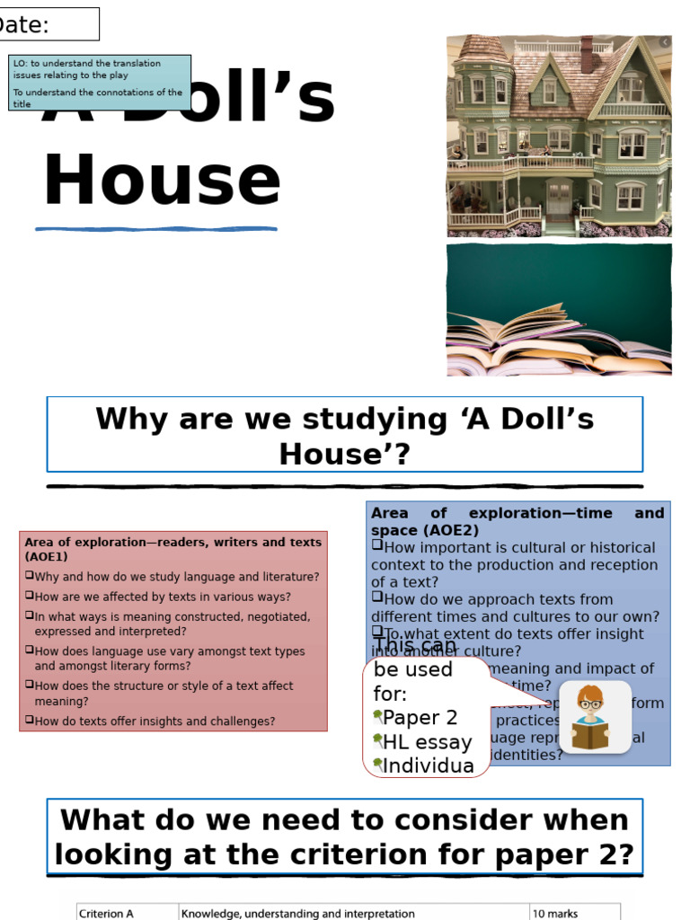 A Doll's House Intro Lesson | PDF | Nonverbal Communication | Translations