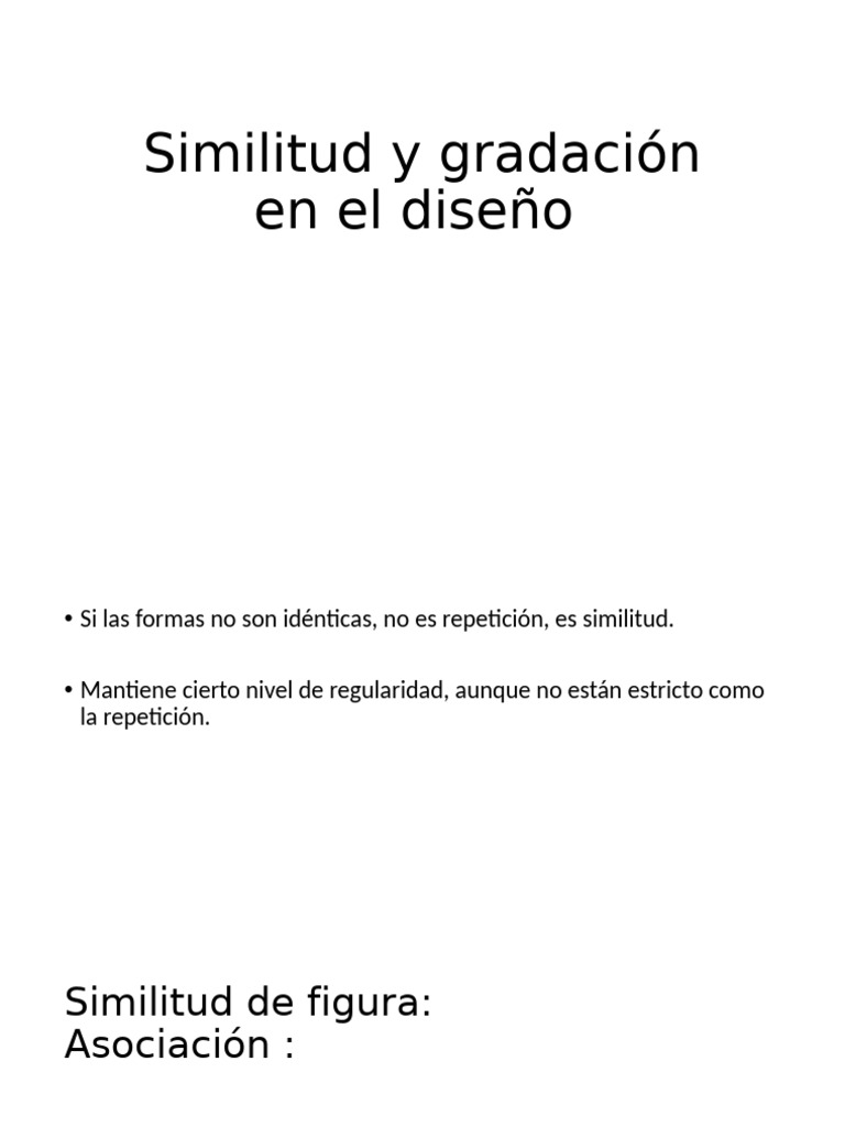 Similitud y gradación en el diseño | PDF