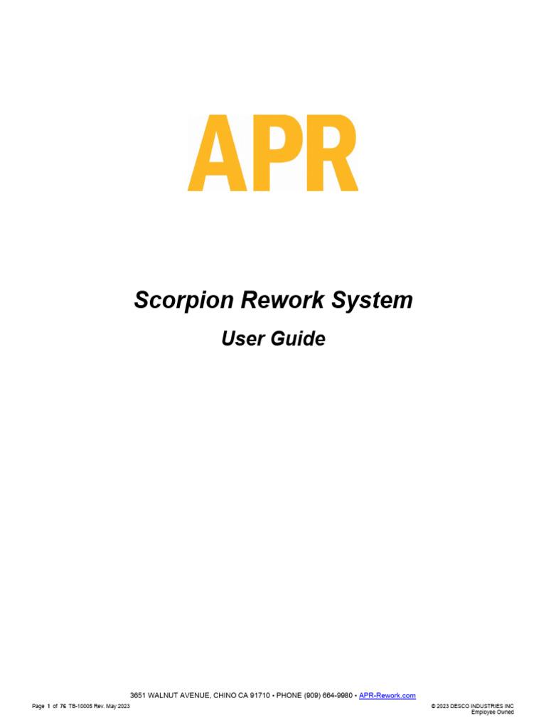 Scorpion User Guide English | PDF | Electrical Connector | Manufactured ...