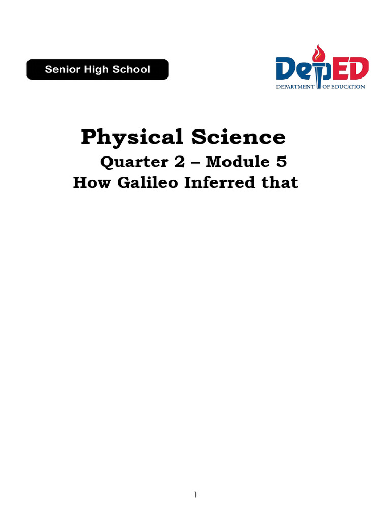 PHYSICAL-SCIENCE-MODULE-5 | PDF | Force | Gravity