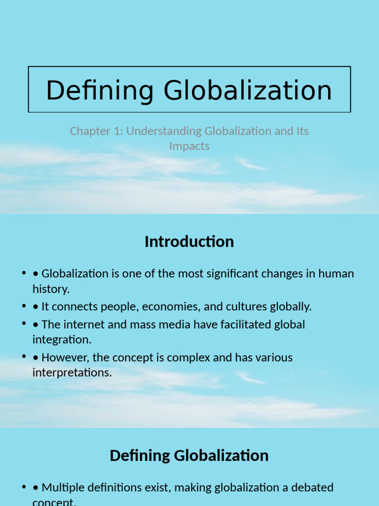 Defining_Globalization_Presentation | PDF