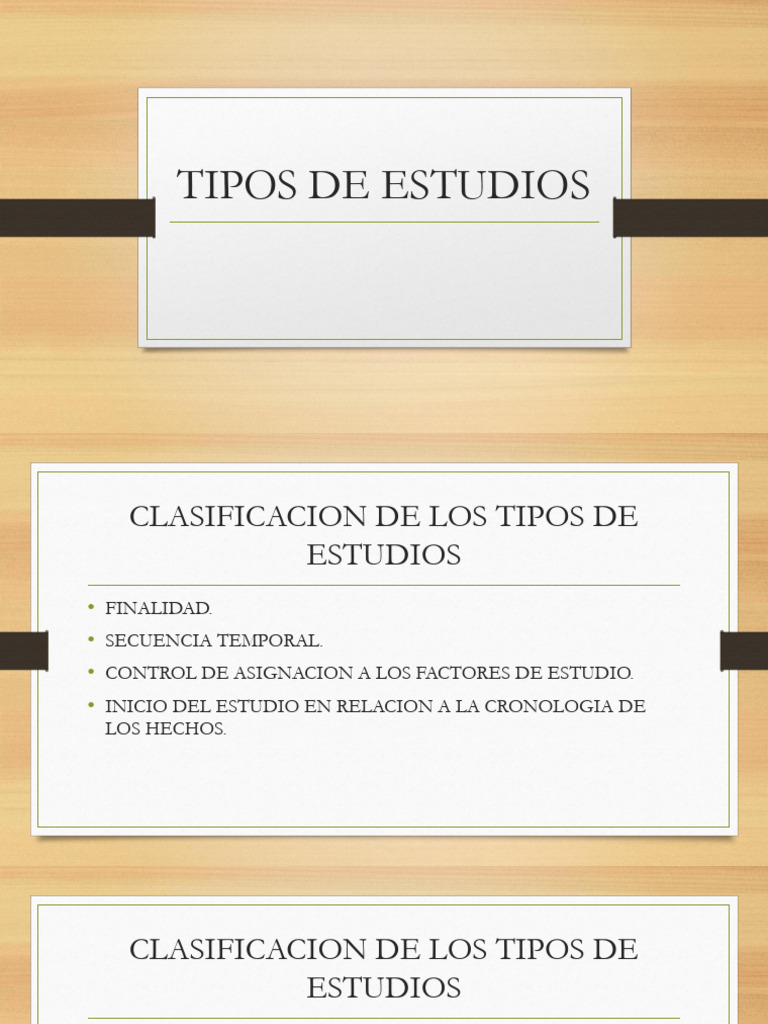 Tipos de Articulos Mbe | PDF | Estudio de cohorte | Ensayo clínico