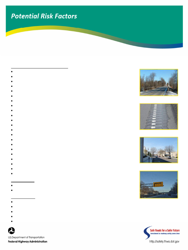 FHWA SystemicApproach PotentialRiskFactors | PDF