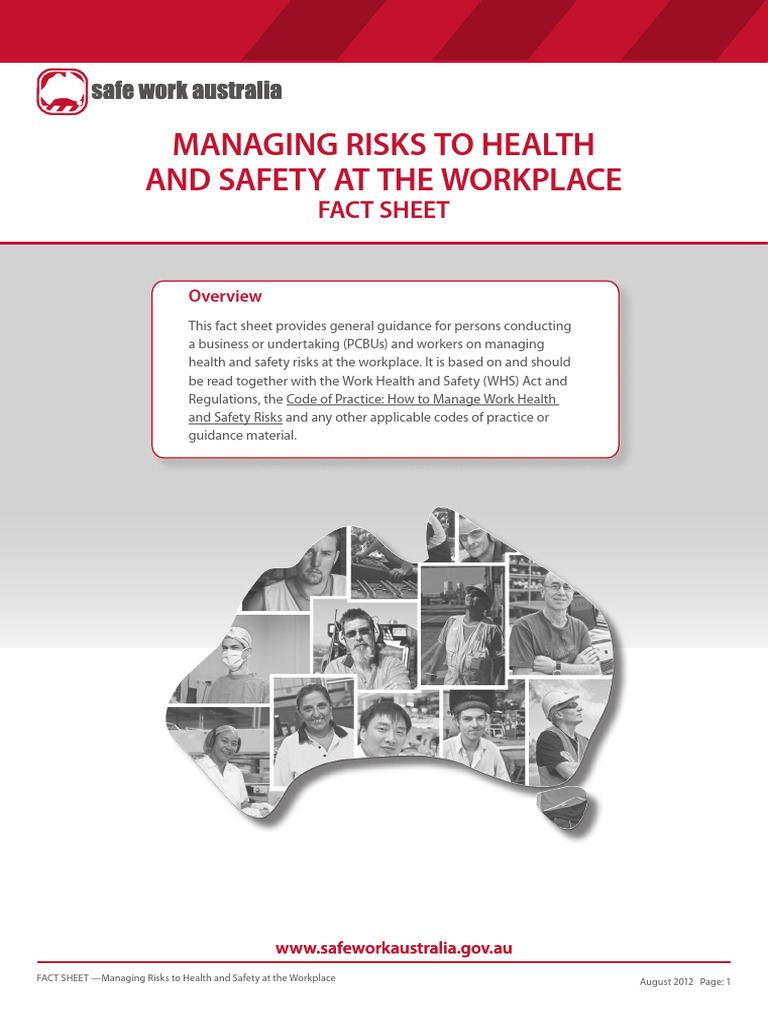 Managing Risks To Health Fact Sheet | PDF | Occupational Safety And ...