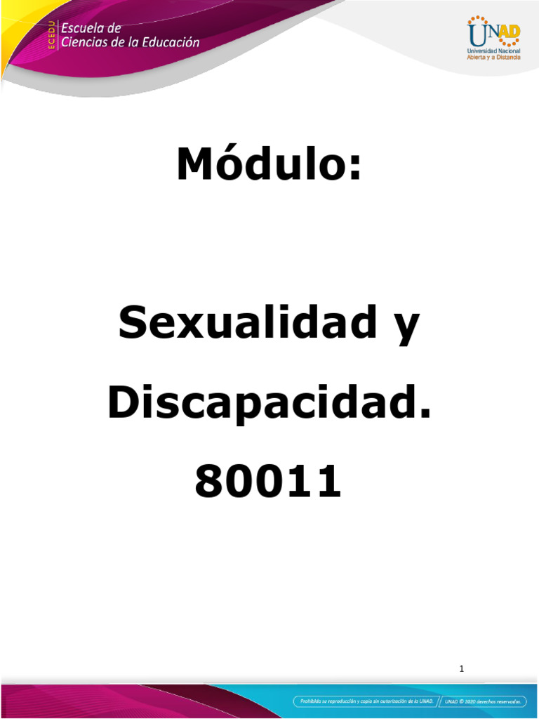 Sexualidad y Discapacidad: Curso Inclusivo | PDF | Invalidez | Inclusión (Educación)