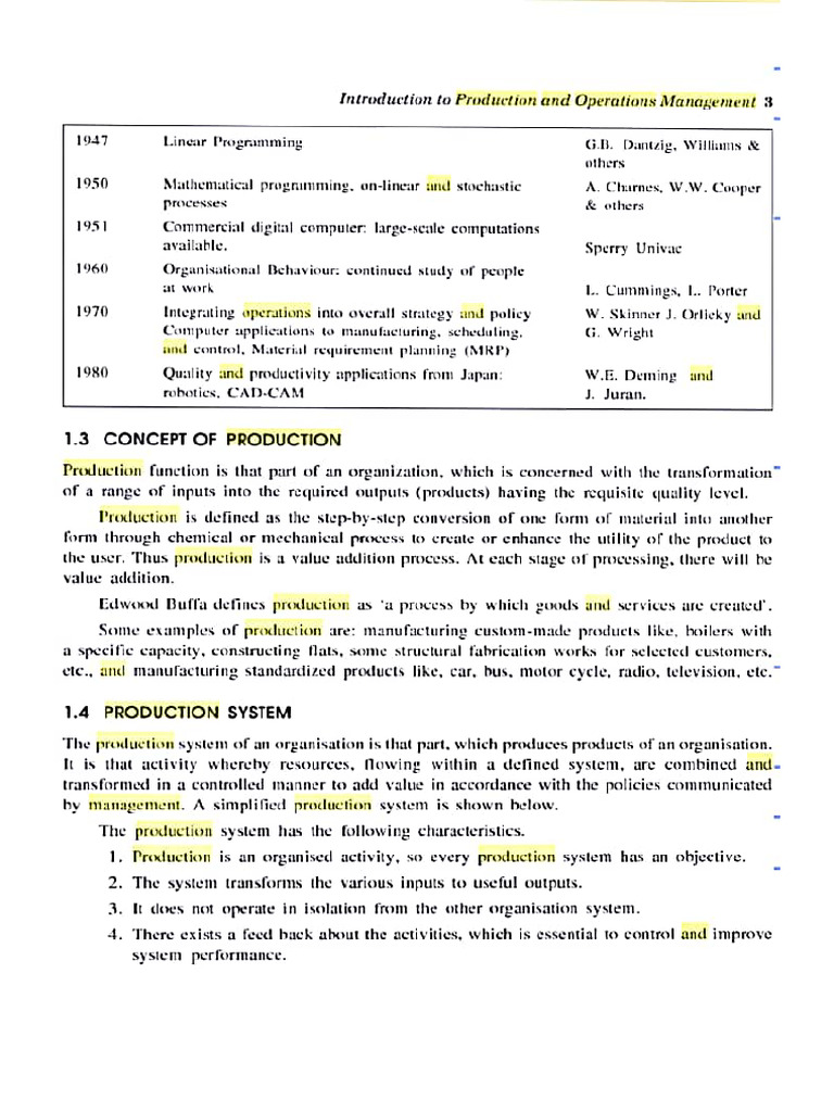 Types of Production System 4 | PDF