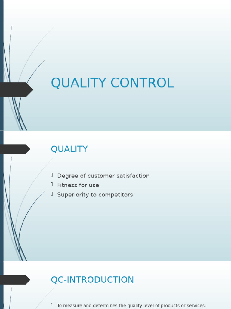 Quality Control | PDF