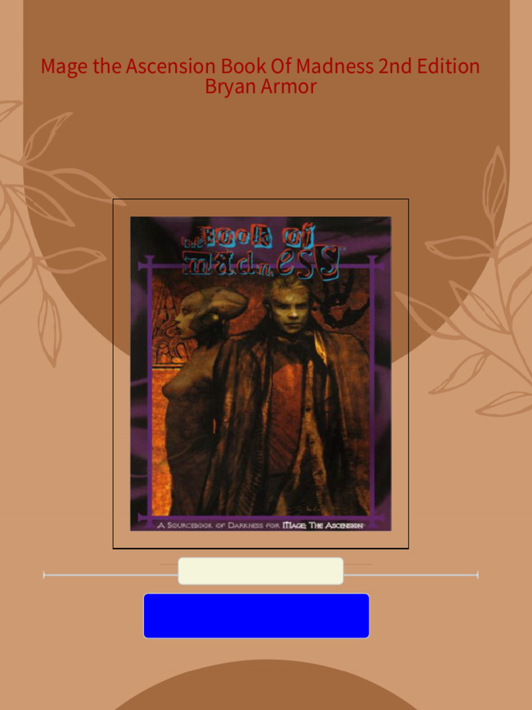 Mage The Ascension Book of Madness 2nd Edition Bryan Armor Ebook All ...