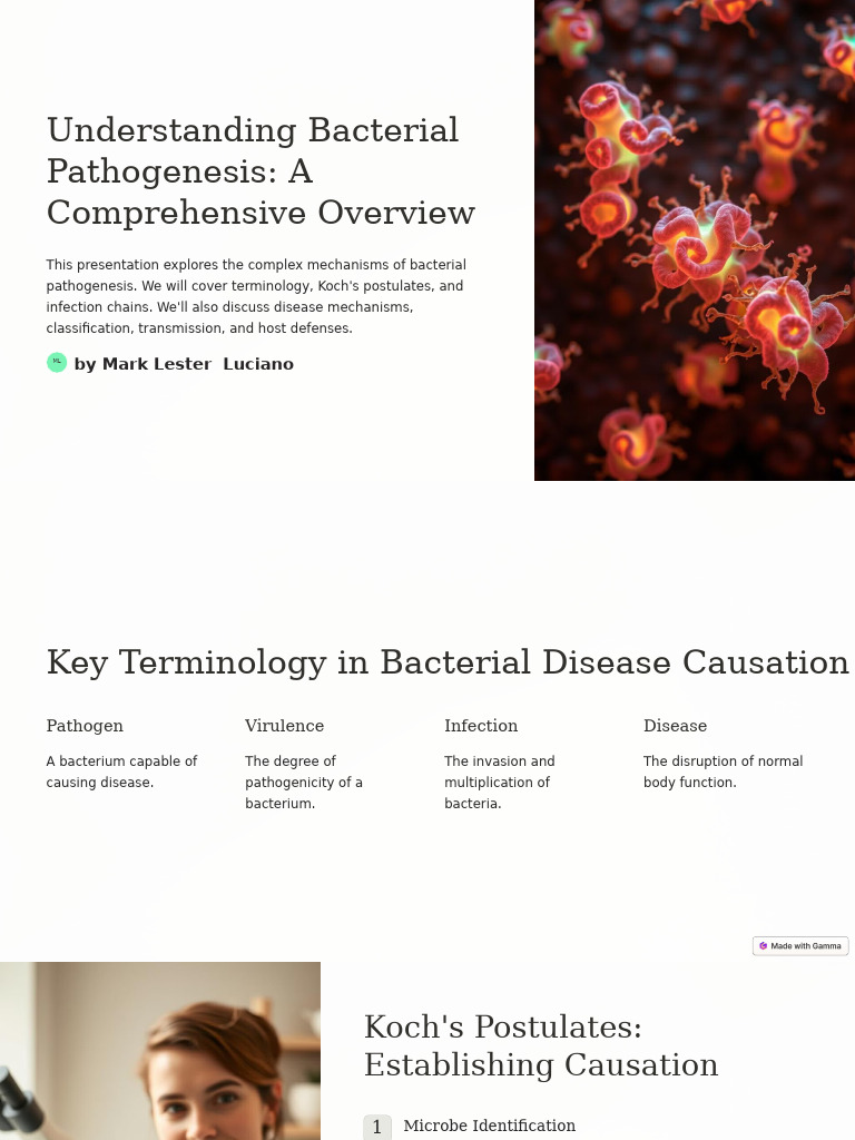 Understanding Bacterial Pathogenesis A Comprehensive Overview | PDF | Infection | Bacteria