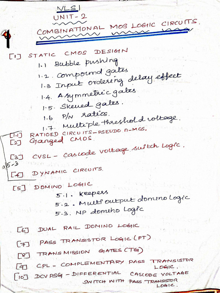 UNIT -2 VLSI NOTES | PDF