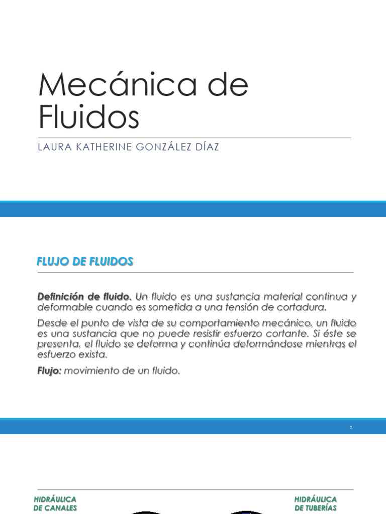 Cinemática de Fluidos | PDF | Tubería (transporte de fluidos) | Fluido