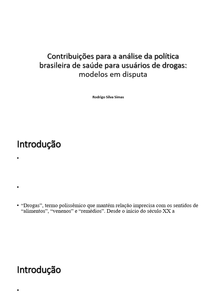 Material de Apoio - Rodrigo Simas | PDF | Brasil | Saúde mental