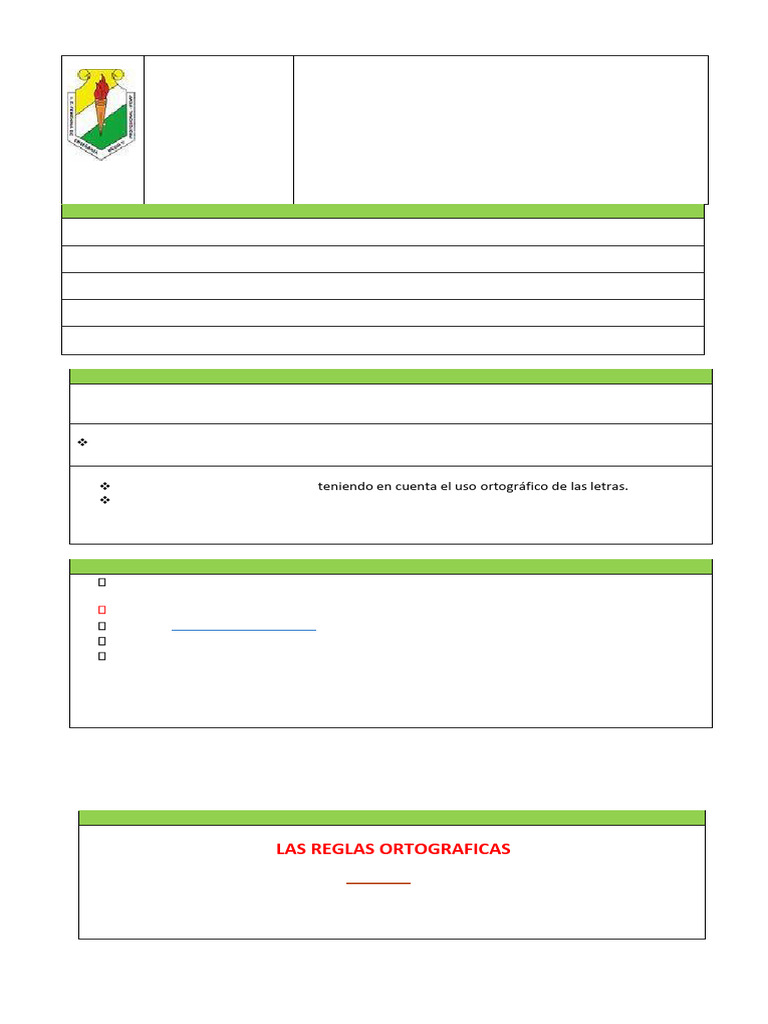 Reglas Ortograficas de Las Letras (J, G, H) | PDF | Ortografía | Gramática