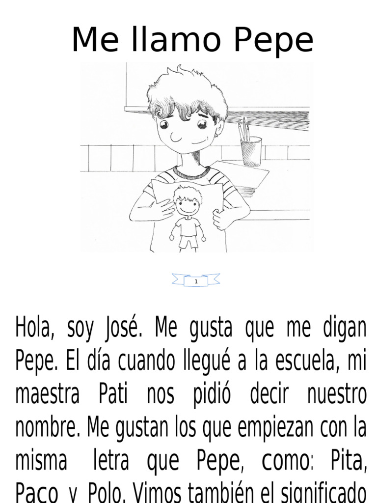 Me Llamo Pepe Lectura | PDF