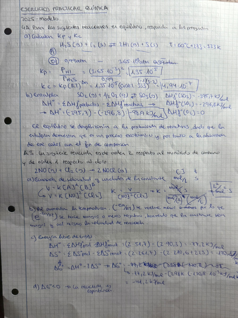 Ejercicios repaso química 2ev | PDF