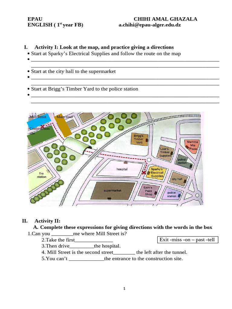 abdo belolo - Assignment (Directions & Road-Map) | PDF