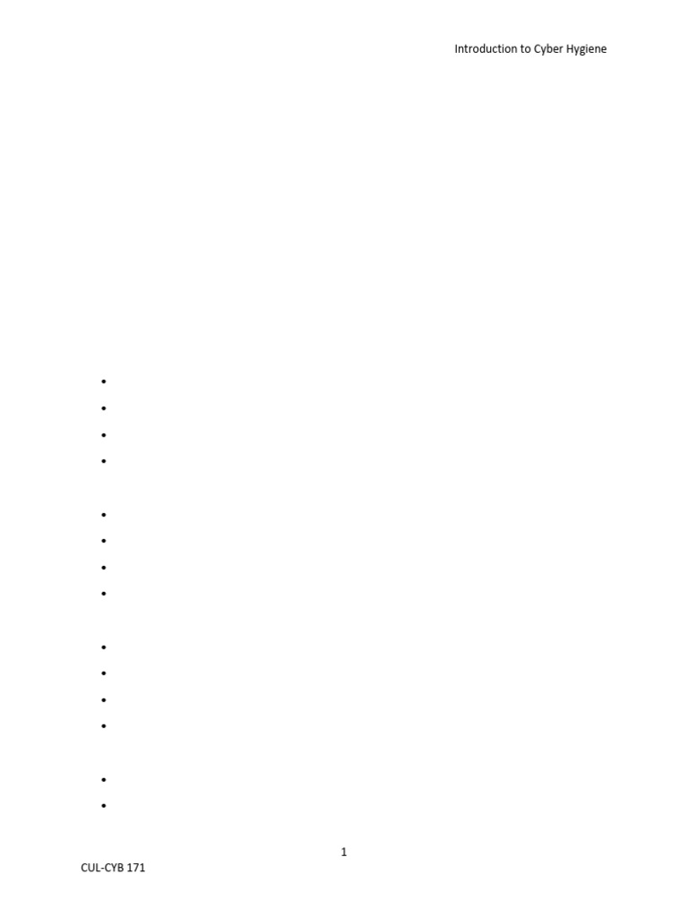 CUL-CYB-171-Note | PDF | Security | Computer Security