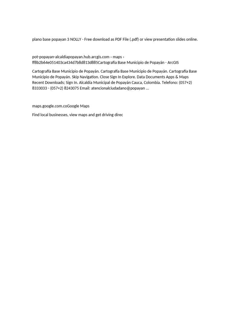 Plano Base Popayan 3 NOLLY | PDF