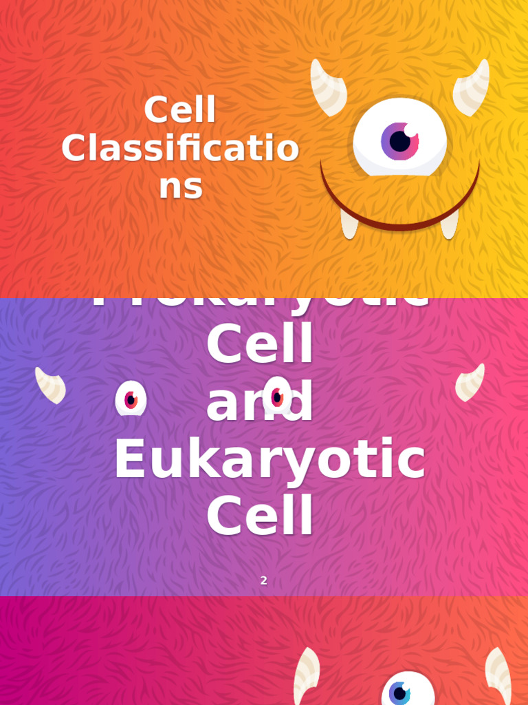 Week 2 Cell Classifications | PDF | Cell (Biology) | Prokaryote