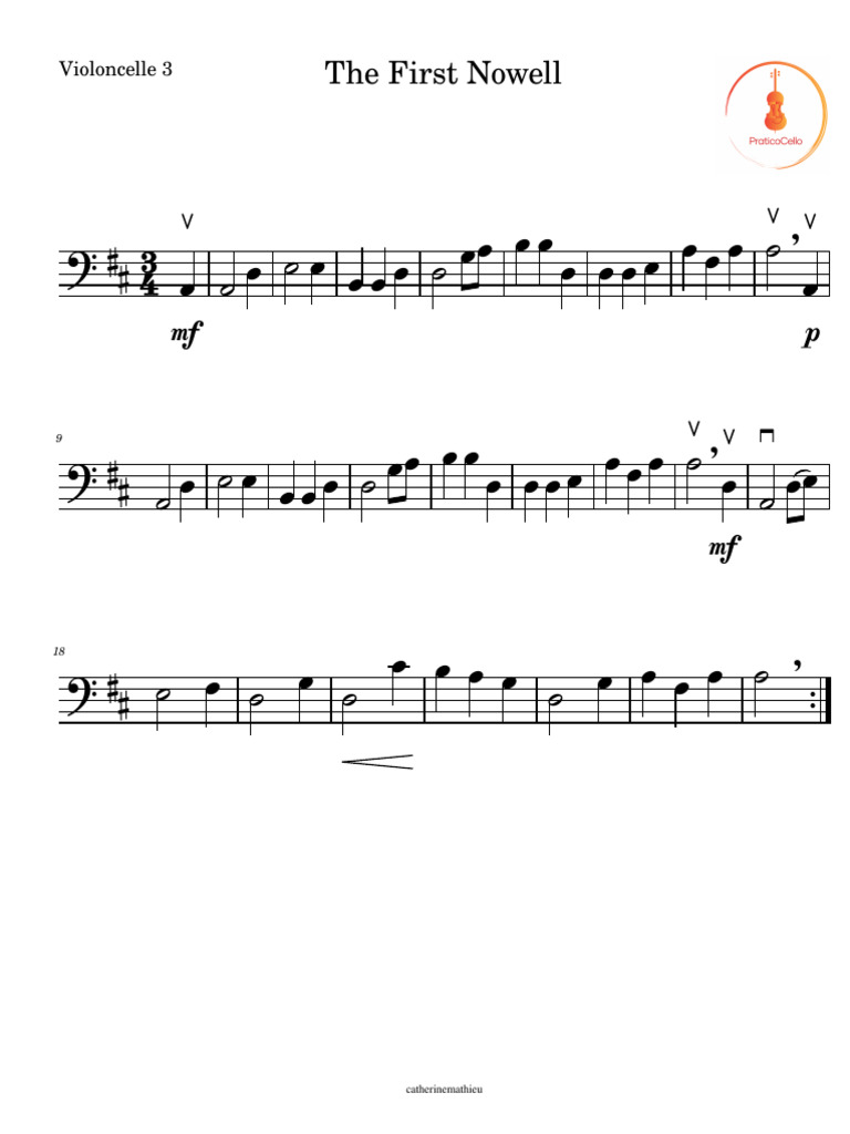 The First Nowell - Violoncelle 3 | PDF