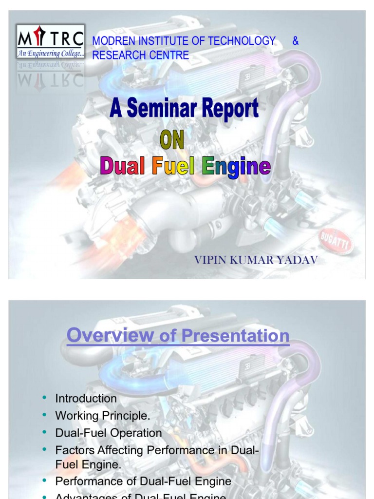Dual Fuel Engine | PDF