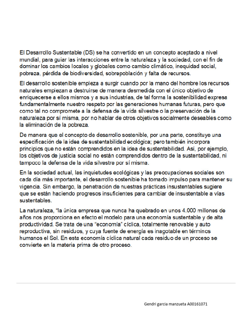 RESUMEN UNI 1 Acti 2 Desarollo Sost y Riesgo | PDF