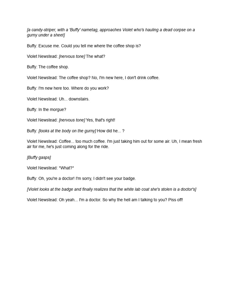 Buffy Buffy Violet | PDF