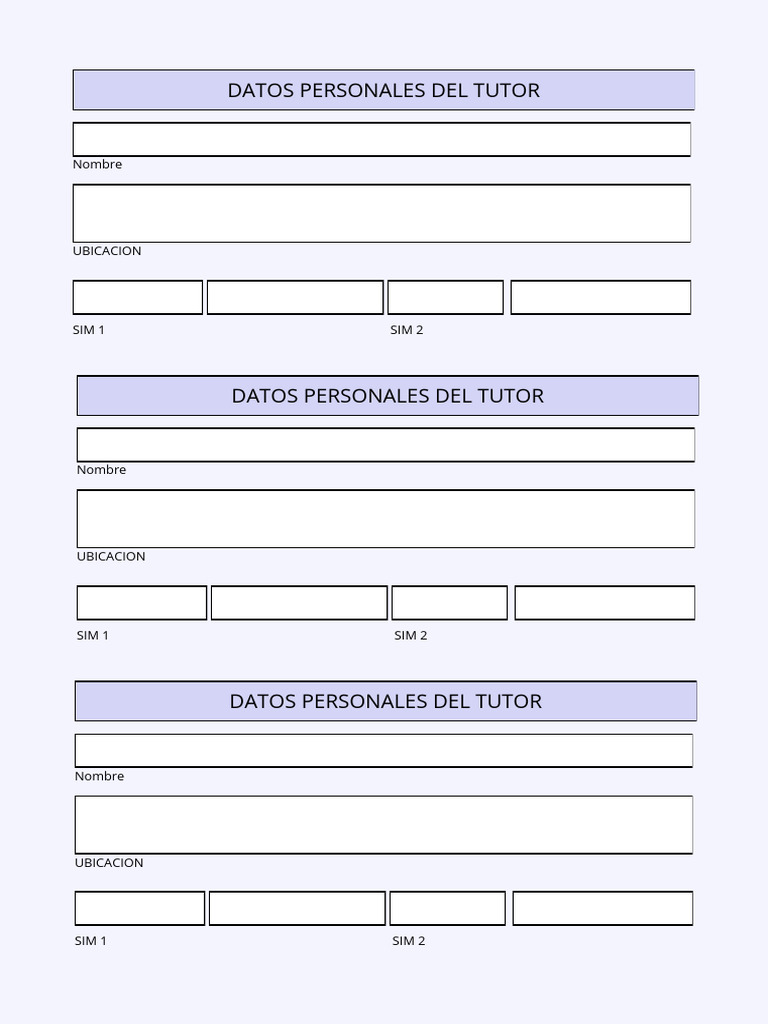 Documento Formulario Búsqueda de Trabajo Moderno Lila (1) | PDF