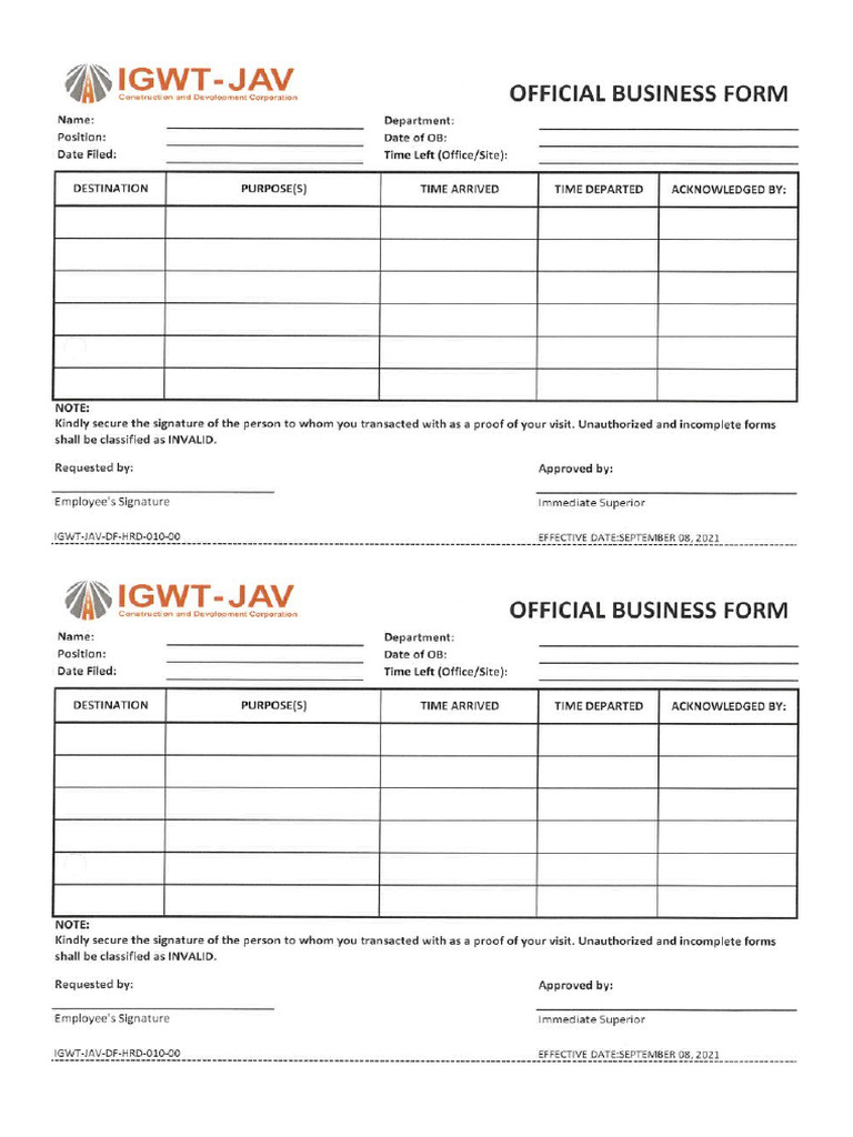 OB Form | PDF
