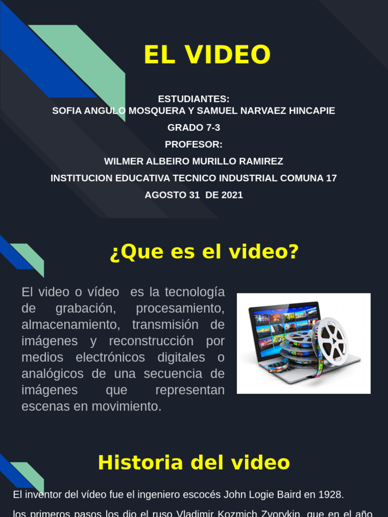 Taller Del Video - Sofia Angulo y Samuel Narvaez 7-3 | PDF