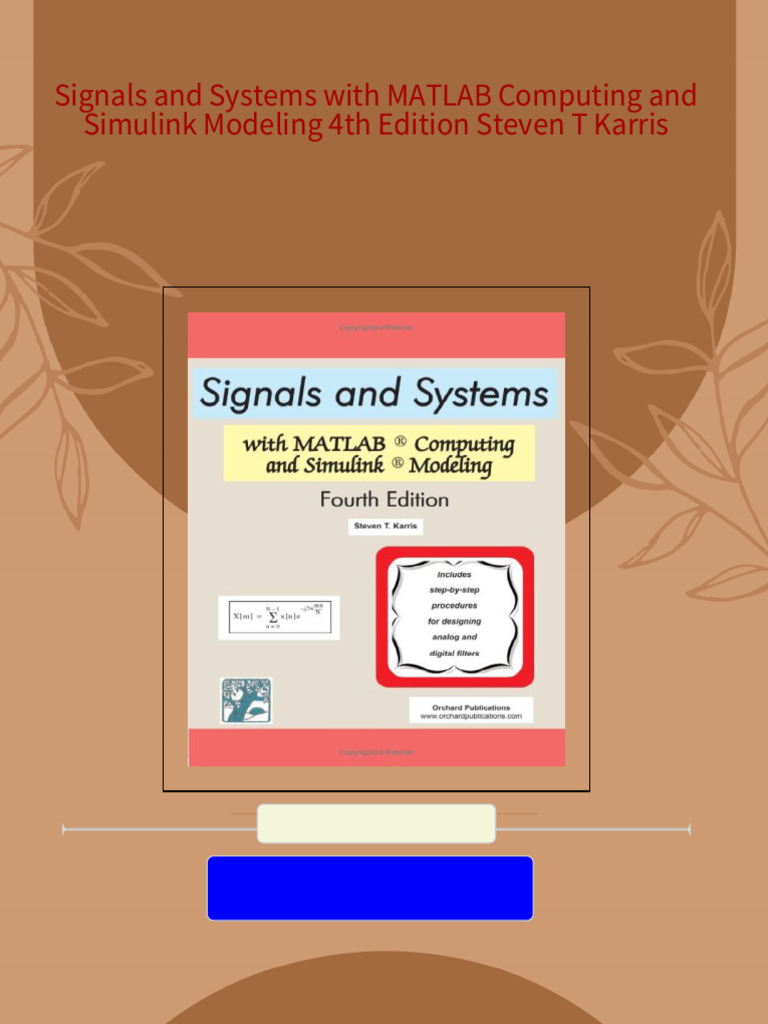 Signals and Systems with MATLAB Computing and Simulink Modeling 4th ... Signals and Systems with MATLAB Computing and Simulink Modeling 4th ...