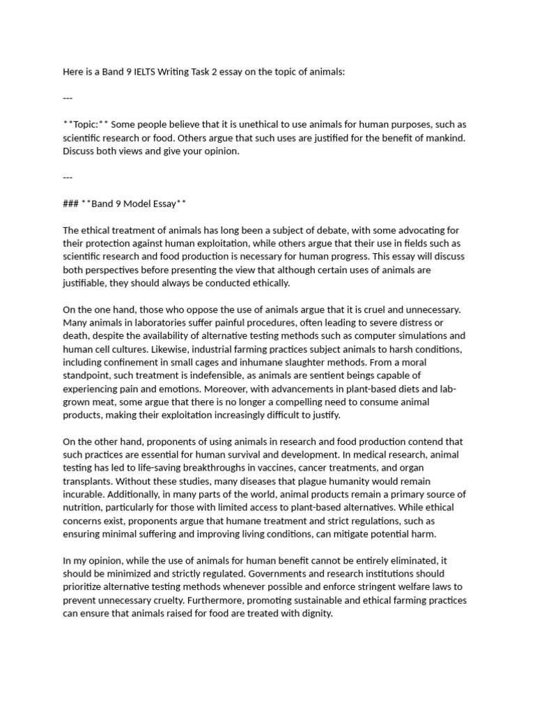 Topic | PDF | Animal Welfare | Animal Testing
