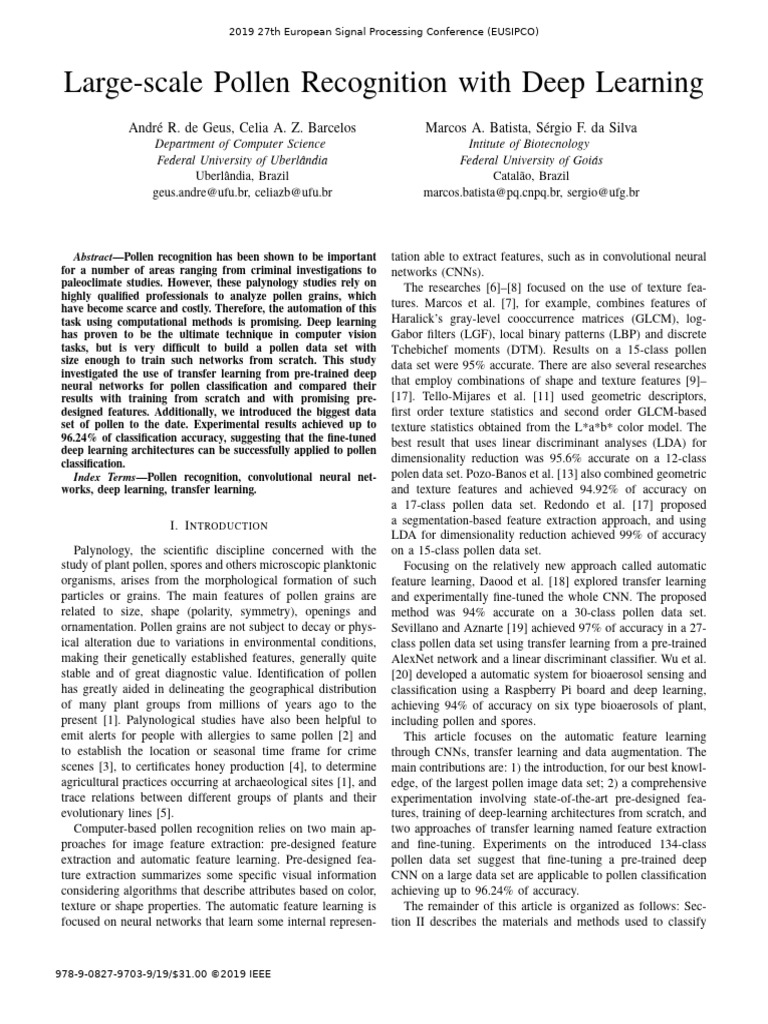 10 23919@eusipco 2019 8902735 | PDF | Machine Learning | Computational Neuroscience