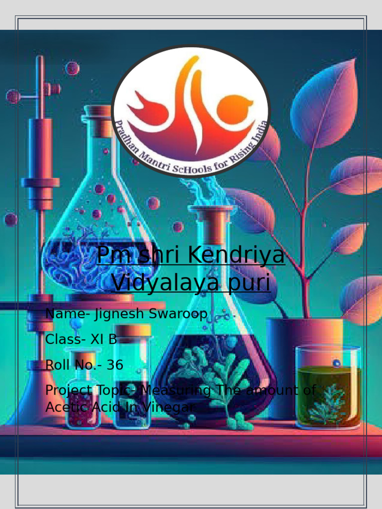 Measuring Amount of Acetic Acid in Vinegar | PDF | Titration | Chemistry