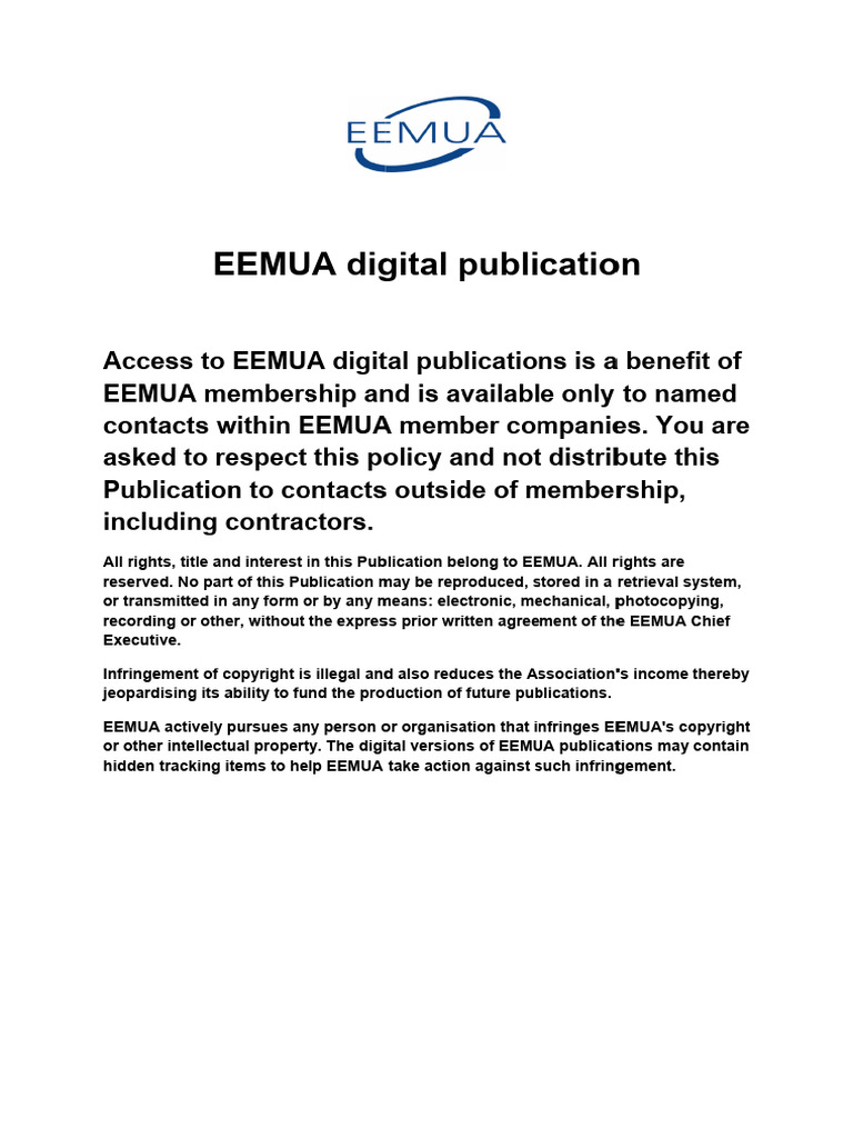 EEMUA Publication 168 Edition3 June 2022 M | PDF | Leak | Mechanical ...