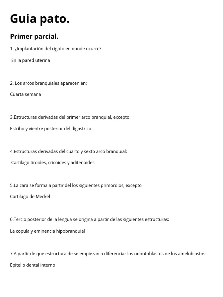 Guia pato..pdf | PDF | Diente | Odontología