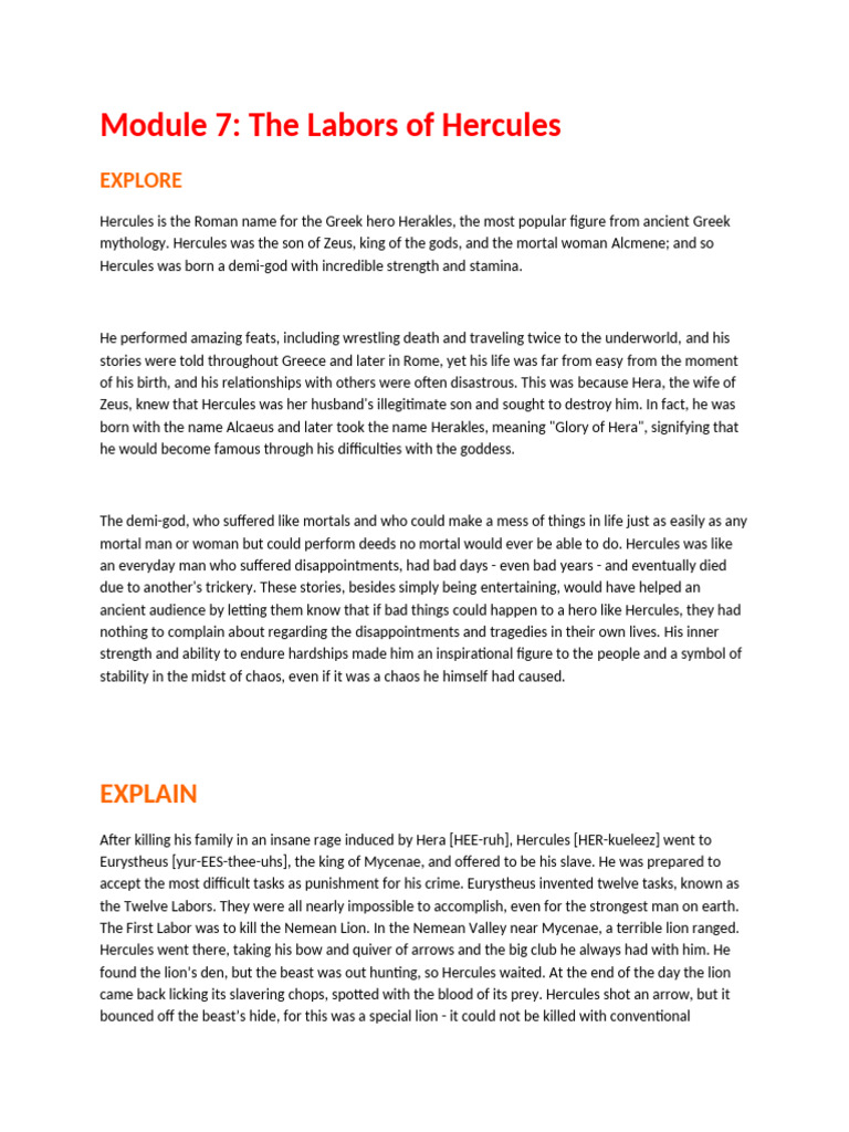 Mythology and Folklore FINALS | PDF | Hades | Sphinx