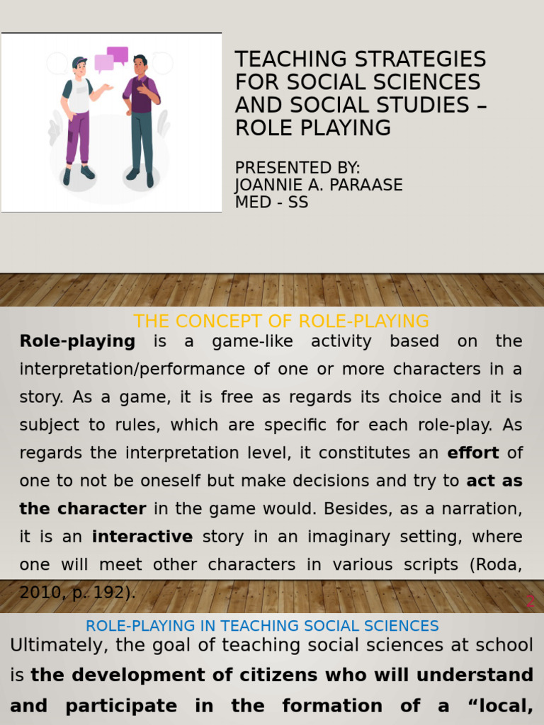 Role-Playing Strategies in Social Studies and Social Sciences | PDF