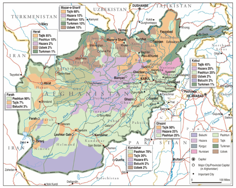 Afghanistan Ethno Linguistic Map | PDF