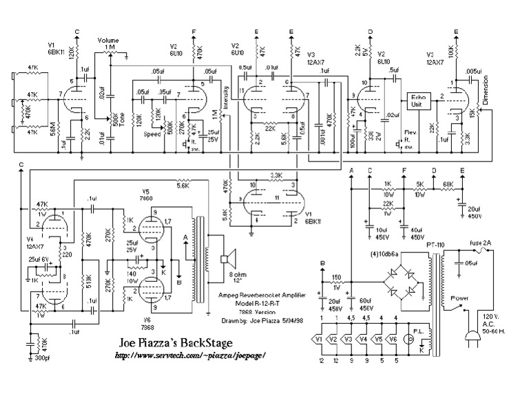 esquema eletrico do Ampeg_reverb_rocket_12rt | PDF