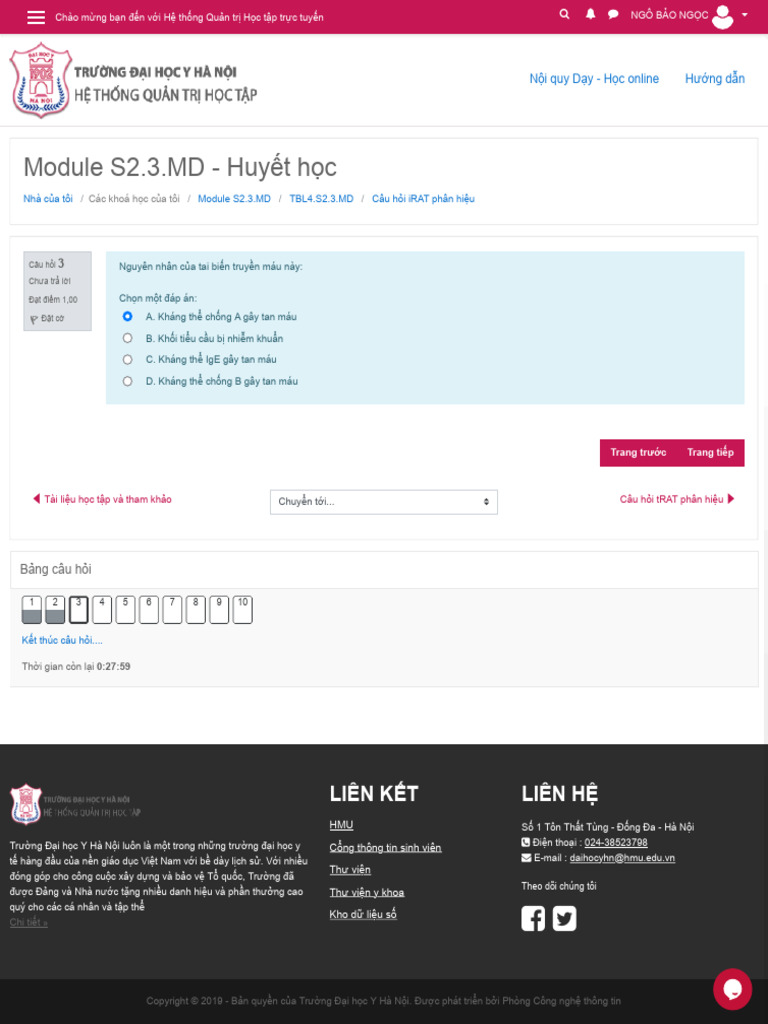 Câu Hỏi iRAT Phân Hiệu 3 | PDF